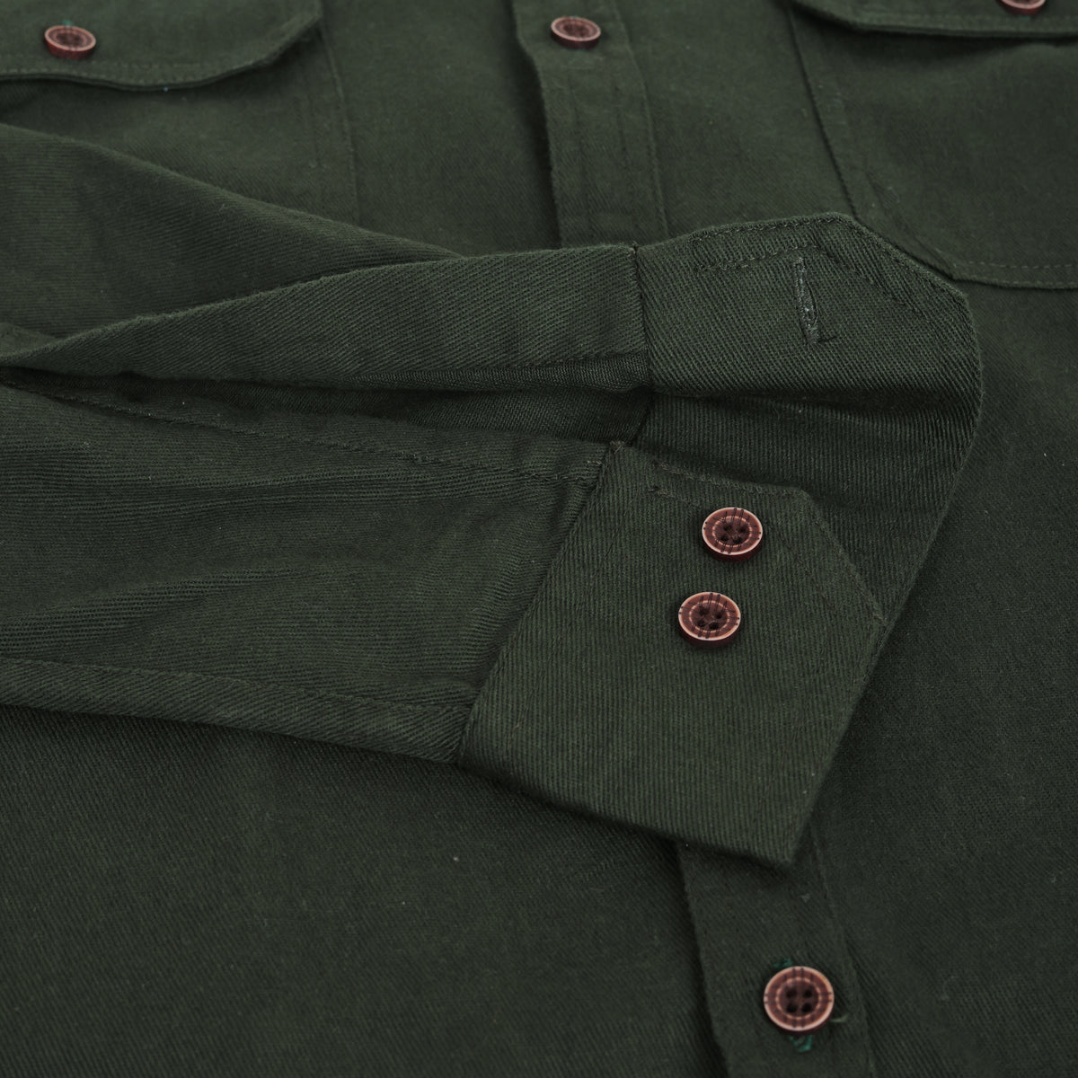 Men's Olive Green Double Pocket Casual Shirt– Neuronlifestyle